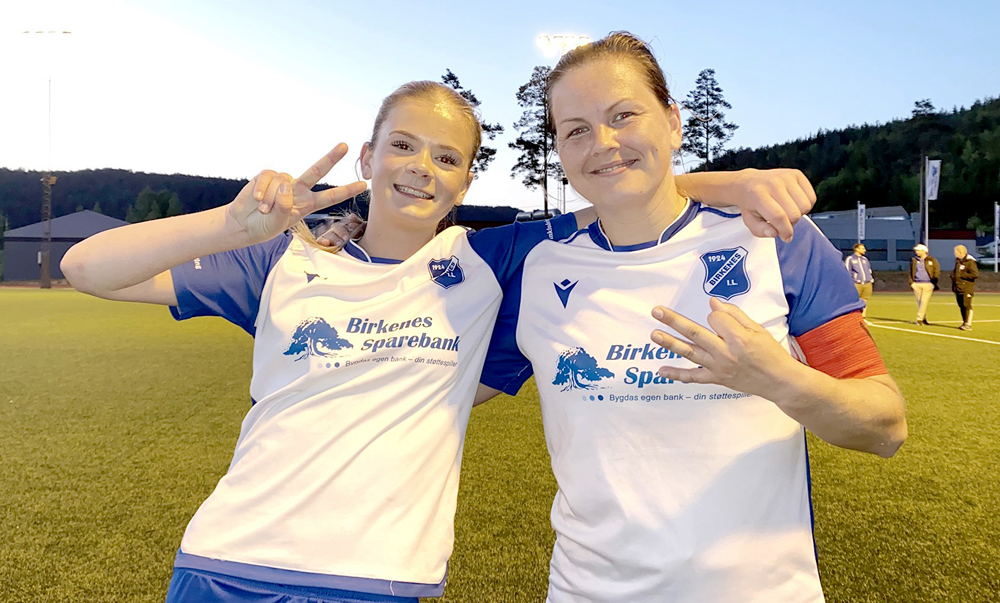 Damelaget med årets første trepoenger • Birkenesavisa